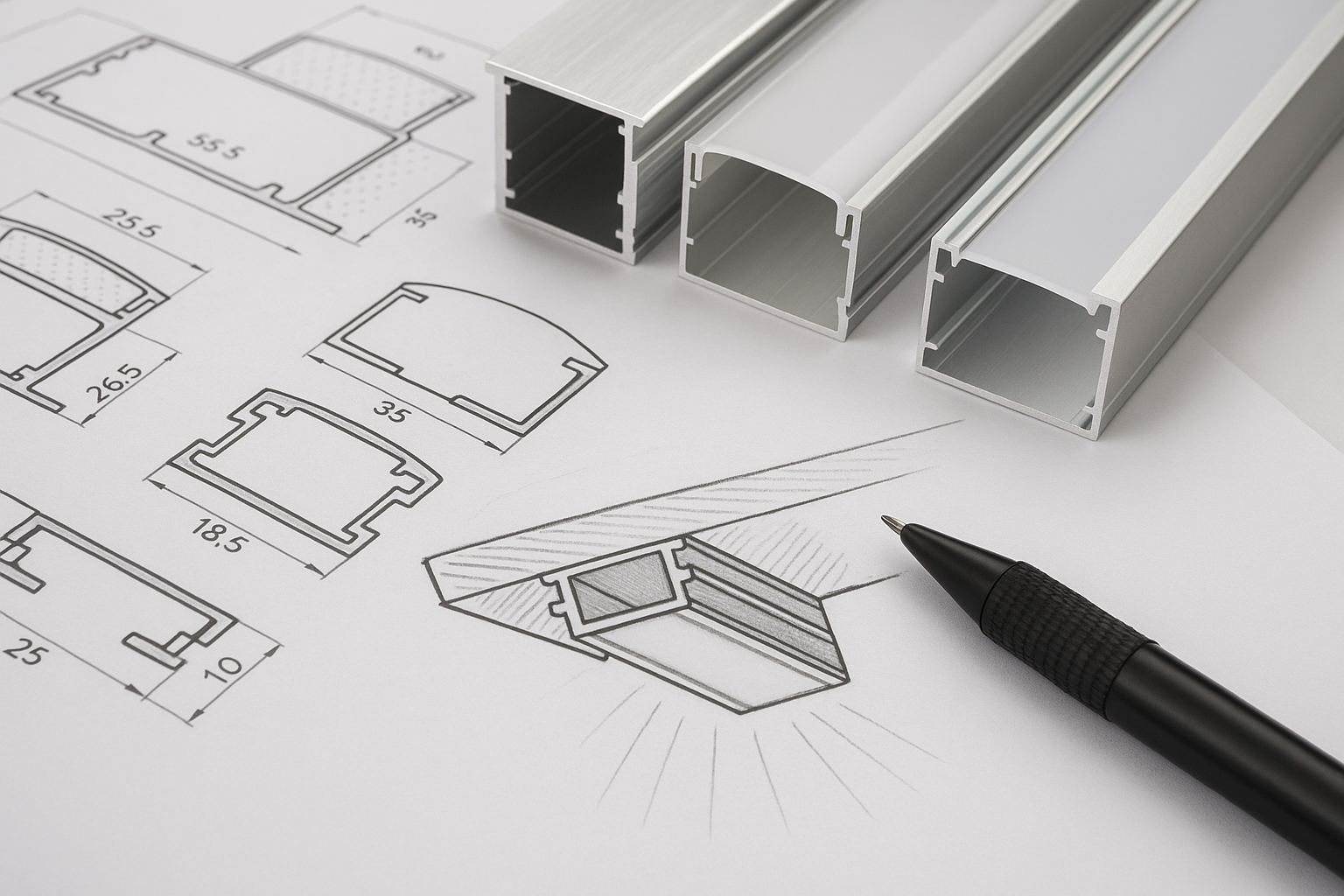 Aluminium extrusions for the lighting industry - Love Aluminium